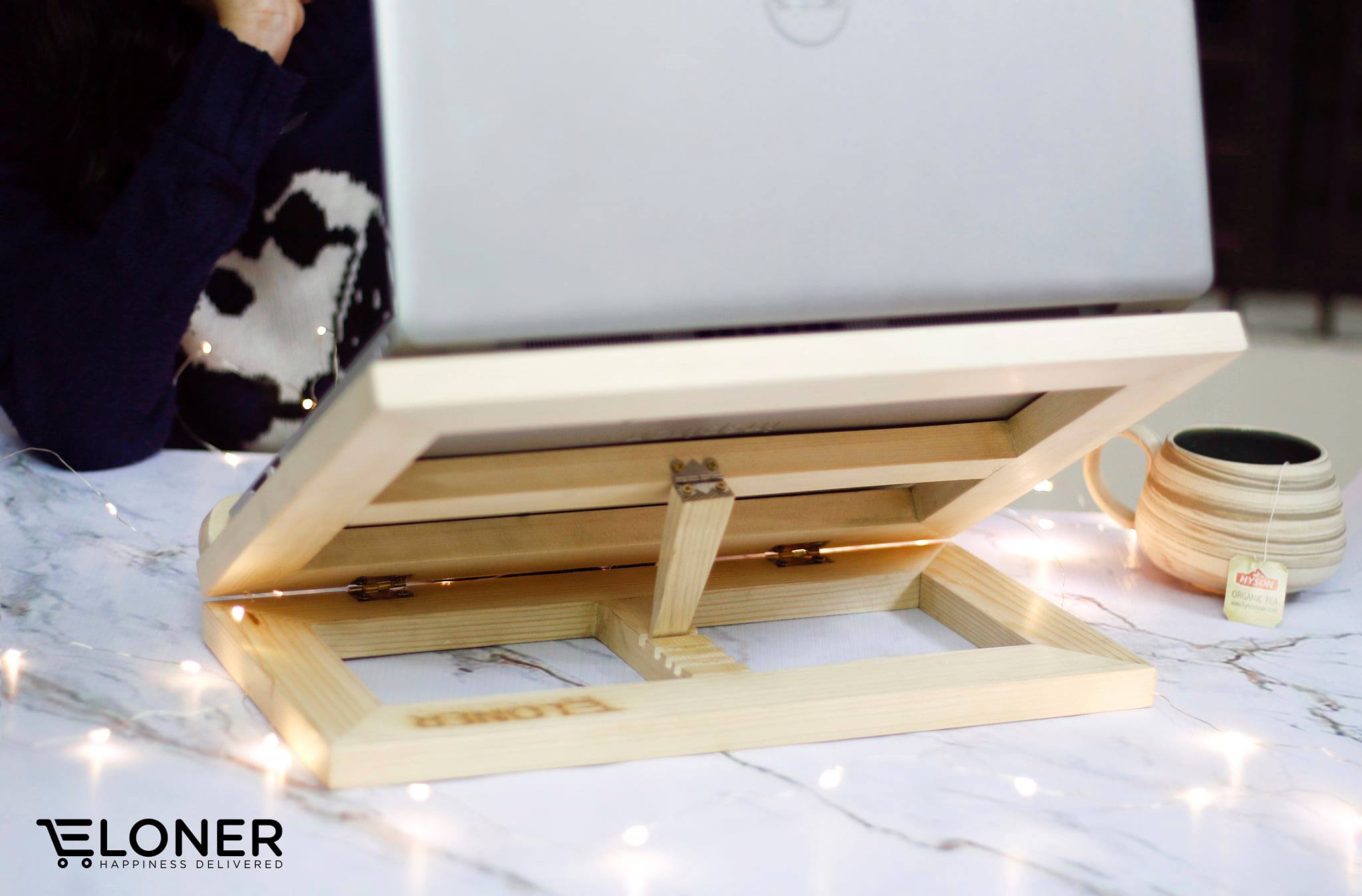 wooden Laptop/Tab Holder - Eloner